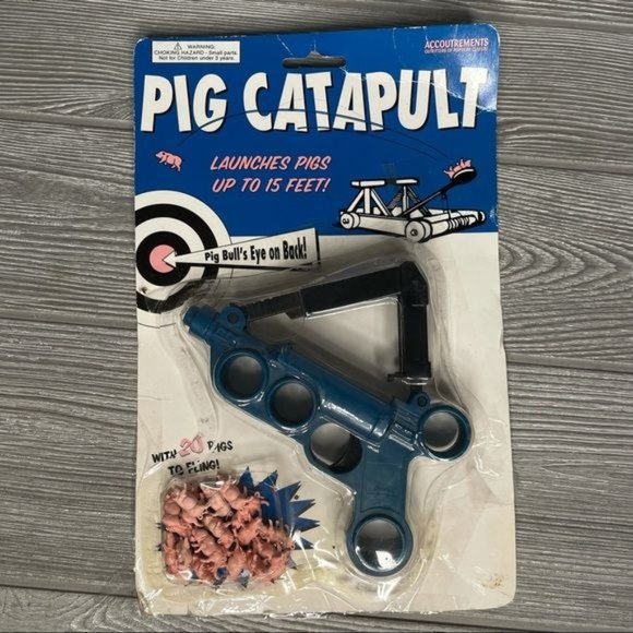 Toys | Vintage Pig Catapult Game With Pigs And Catapult Game | Poshmark